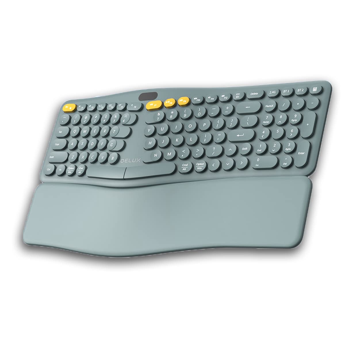 DELUX [Vivid Ergo] Series Ergonomic Split Keyboard with OLED Screen and ...
