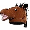 Amazon.com: Beistle Unisex Plush Horse Head Hat - Western Costume ...