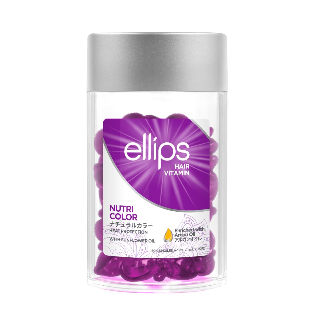 Amazon.com: Ellips Hair Oil Nutri Color, 50 Capsules - Hair Heat ...