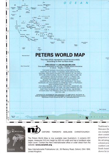Peters World Map (Folded and Bagged): N/A: 9781869847906: Amazon.com: Books