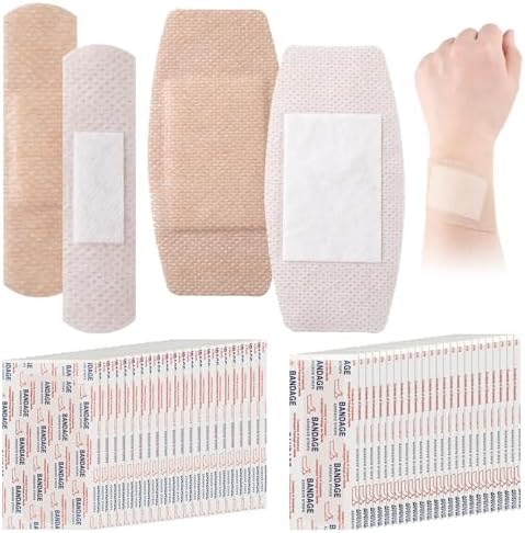 Amazon.com: Funtery 100 Pcs Silicone Bandages Assorted Sizes Sensitive ...