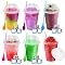 Amazon.com | Ninehaoou 6 Set Slushie Cups with Dome Lids and Straws ...