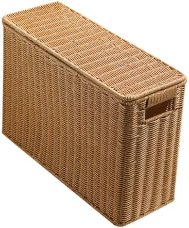 IMIKEYA Narrow and Tall Storage Box with Lid Toilet Paper Baskets ...