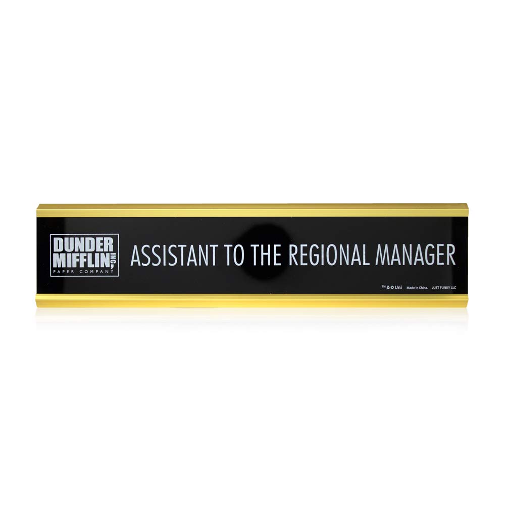 Buy The Office,"Dunder Mifflin" Name Plate,"Assistant to The Regional ...