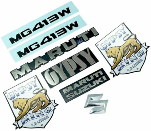 RM EnterpriseS Maruti Gypsy King MG413W Emblem Decal Sticker Monogram ...