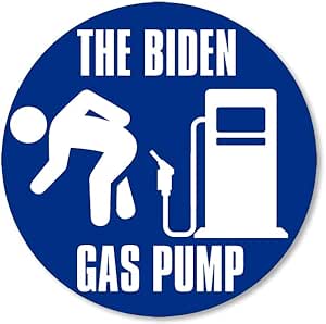 Amazon.com - The Biden Gas Pump Sticker (Funny Anti Biden Decal, High ...