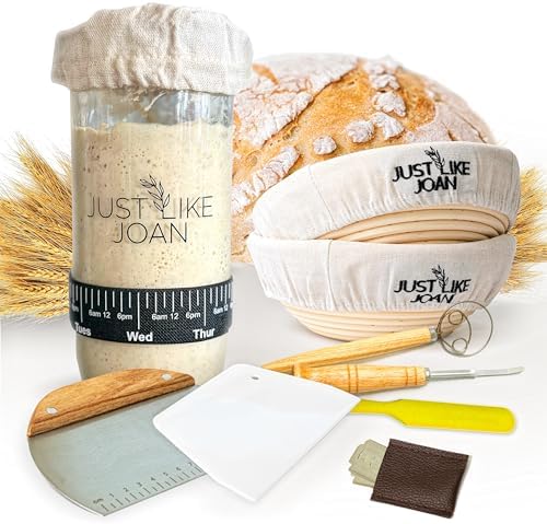 Amazon.com: Sourdough Bread Baking Supplies and Starter Kit - Ultimate ...