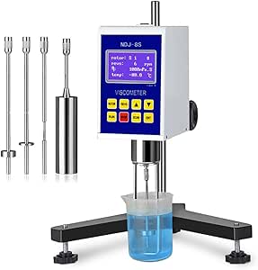 Digital Rotary Viscometer, Lab Viscometers with 4 Rotor, 10~2000000Pa.s ...