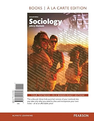 Amazon.com: Sociology, Books a la Carte Edition (16th Edition ...