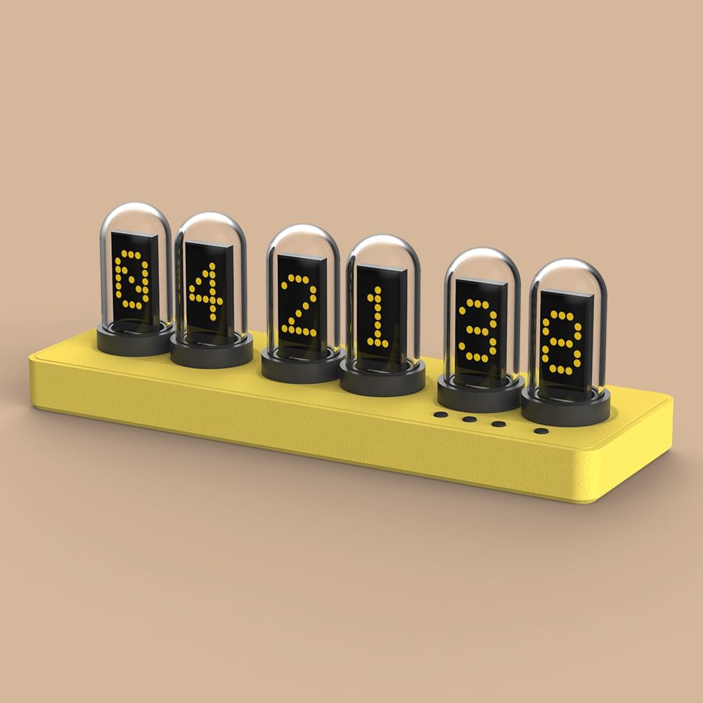 Amazon.com: Adventurers Nixie Tube Clock,Desk Clock,Cellphone Control ...