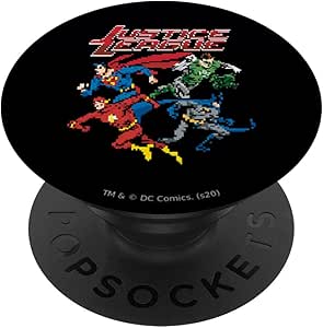 Amazon.com: Justice League Pixel League Superheroes PopSockets Standard ...
