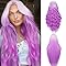 Amazon.com : FAVE Mermaid Wig Ombre Blue Wig Mixed Lilac Gray Long Wavy ...