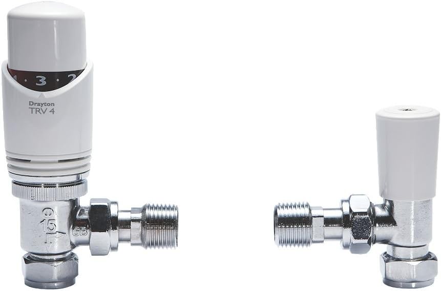 Drayton 0707260 TRV4 Thermostatic Radiator Matching lockshield Valve ...