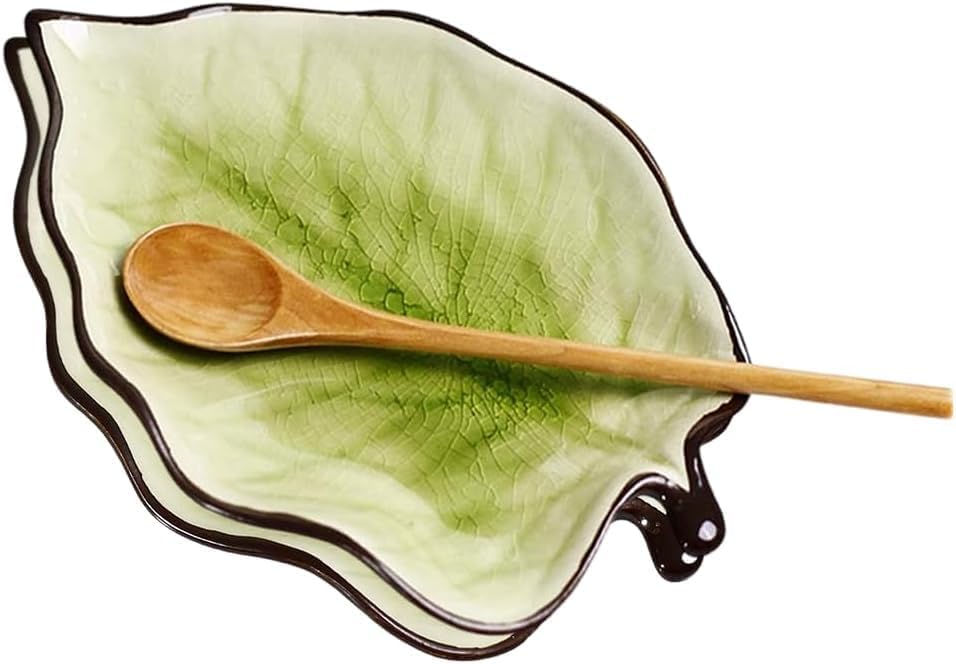 Amazon.com: Whaline 4Pcs Fall Spoon Rest Maple Leaves Ceramic Spoon ...