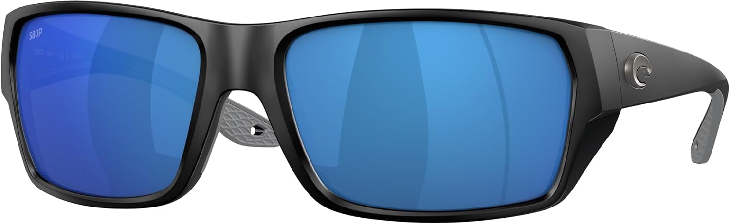 Amazon.com: Costa Del Mar Tailfin 6S9113 911308 57MM Matte Black/Blue ...