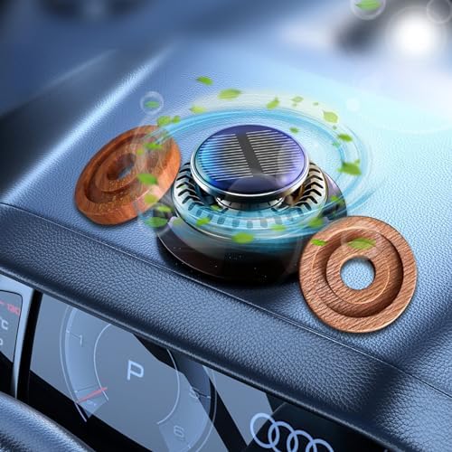 Amazon.com: Car air freshene Diffuser,Solar Powered Auto Rotary ...