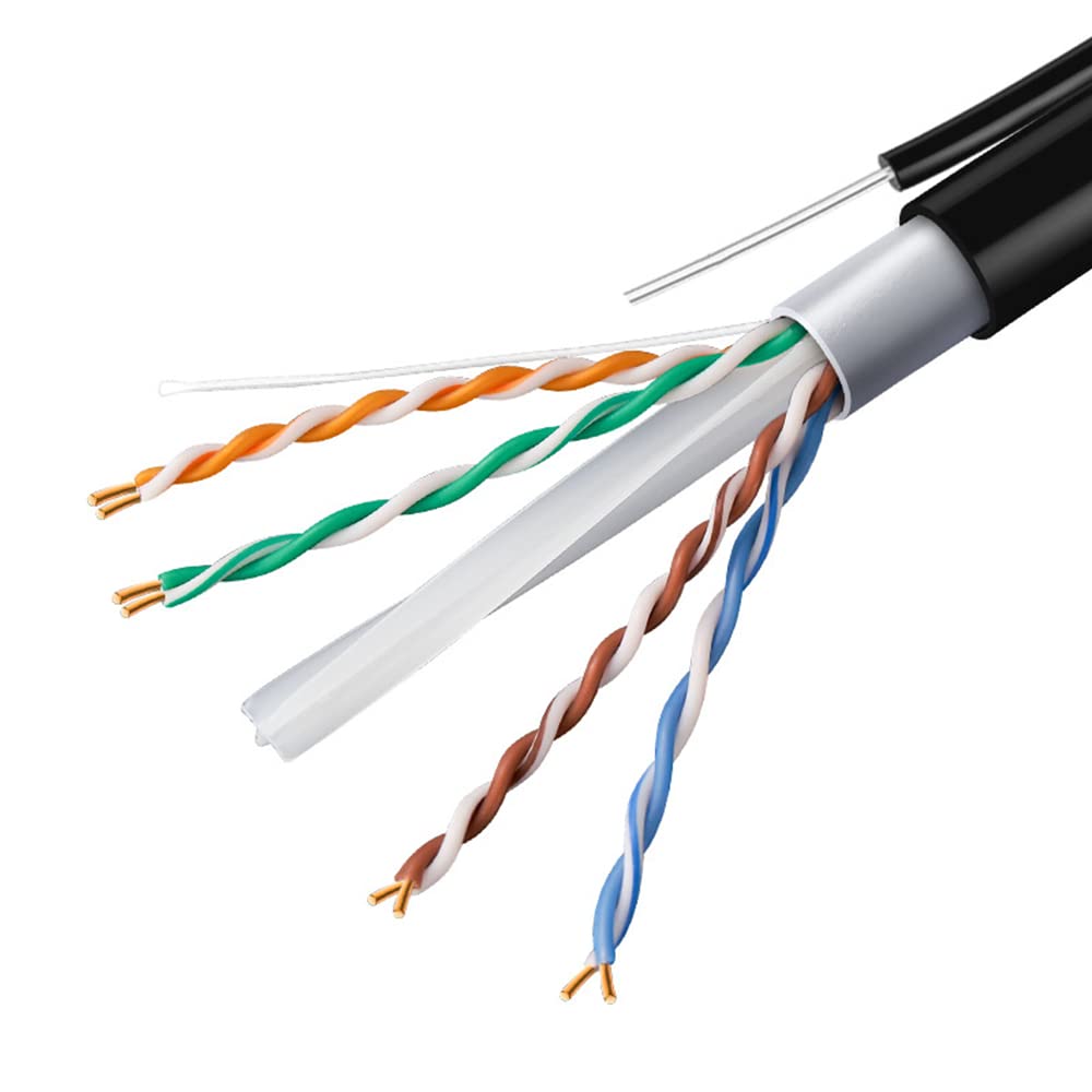 Amazon.com: 325ft Bulk Ethernet Cable, Cat6 Outdoor Waterproof Ethernet ...