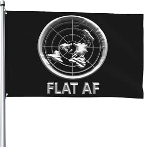 Amazon.com : Flat AF Flat Earth Flag 4x6 ft Outdoor Fade-Resistant Flag ...