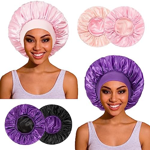 Amazon.com : PHILIGHTS 2pcs Double Layer Two-Color Satin Silk Hair ...