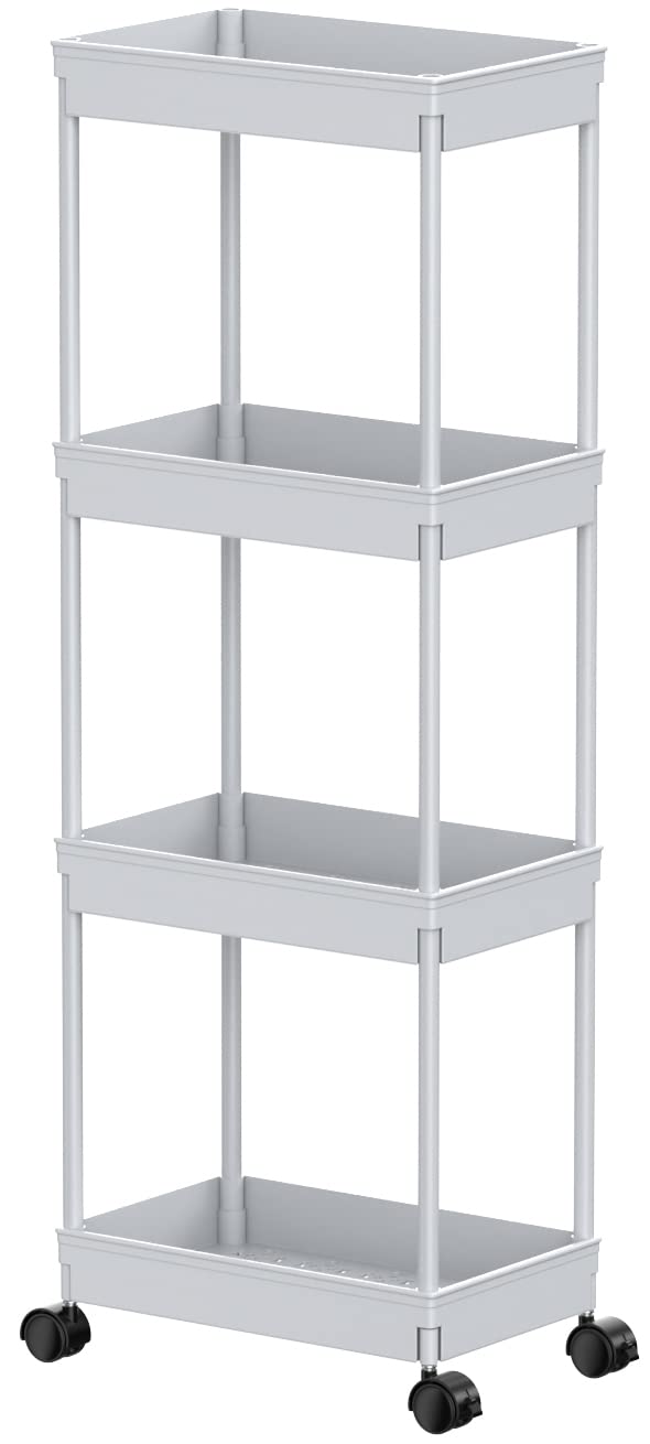 Snapklik.com : Sooyee 4-Tier Rolling Cart,Utility Carts