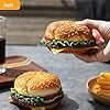 Amazon.com: Joeabor Artificial Hamburger Round 2 Pack Realistic Fake ...