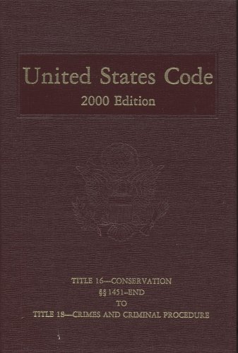United States Code, 2000, V. 9: Title 16, Conservation, Sections 1451 ...