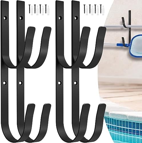 Amazon.com : FABILE SUS304 Stainless Steel Pool Pole Hangers - Duty ...