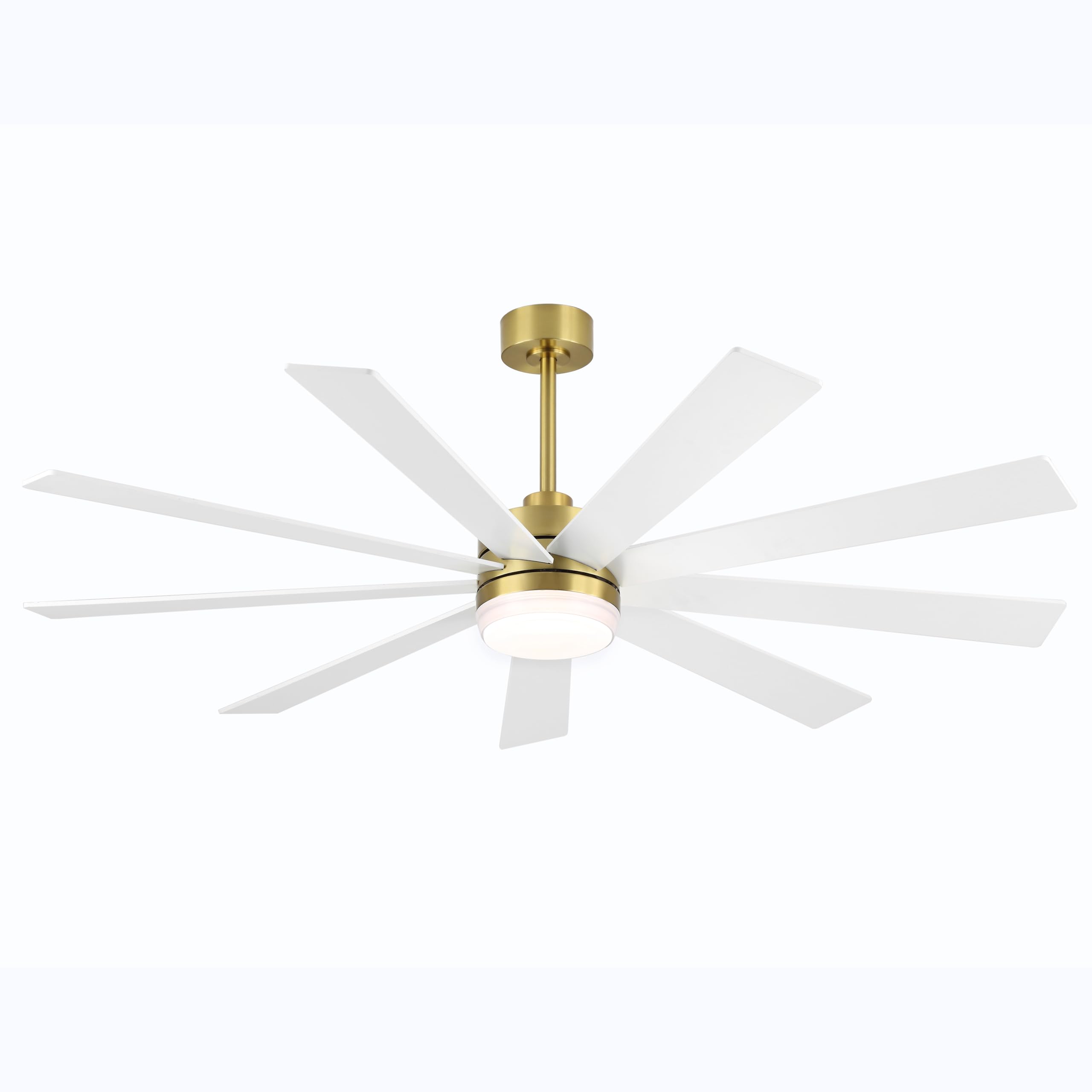 Amazon.com: LEDLUX 65" DC Motor Ceiling Fan with Light, 6-Speed Remote ...