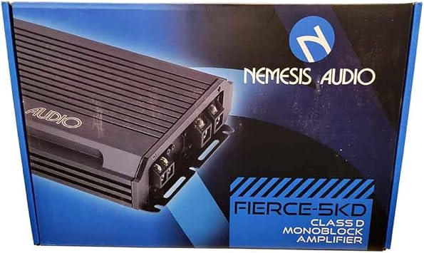Amazon.com: Nemesis Audio FIERCE-5KD 1-CH Monoblock 5000W Max Class-D ...