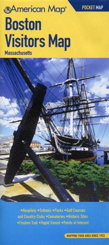 Buy American Map Boston Visitors Map, Massachusetts Book Online at Low ...