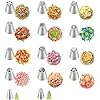 Amazon.com: Shoxil 27-Piece Russian Piping Tips Set for Cake Decorating ...