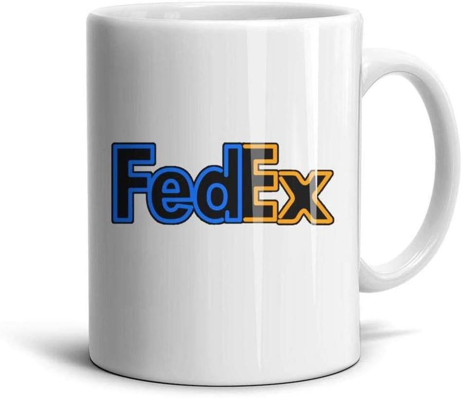 Amazon.com: LINXY FedEx-Classic-Logo-Neon-Sign- Mugs White Ceramic ...