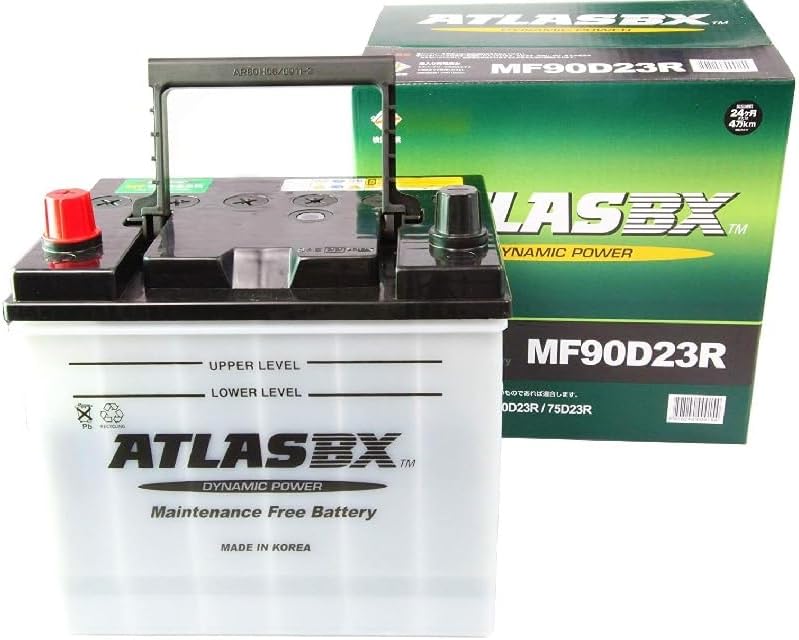 Amazon | ATLAS BX 90D23R アトラス 国産車用 バッテリー 標準車対応 互換 55D23R 65D23R 70D23R ...