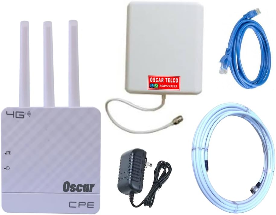 Oscar 4G+3G SIM Supported WiFi Router with External Antenna +extention ...
