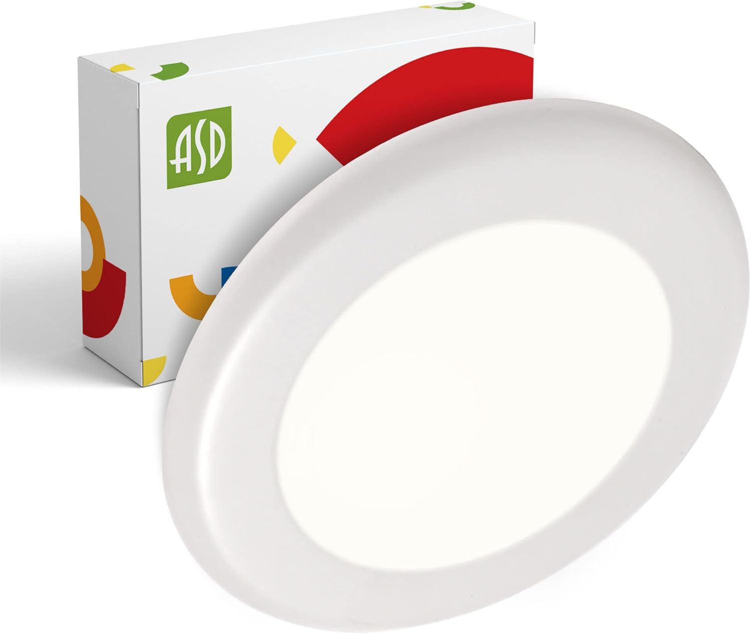 ASD 4 Inch LED Flush Mount Ceiling Light, Wet Rated Dimmable LED Disk ...