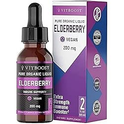 Amazon.com: VITBOOST Extra Strength Vegan 200mg Organic Elderberry Syrup | Immune Support for ...