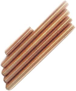 Amazon.com: 1pc Copper Threaded Bar Studding Rods Metric M4 M5 M6 M8 ...