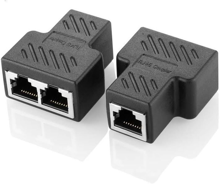Amazon.com: Oxsubor RJ45 Splitter Connectors Adapter 1 to 2 Ethernet ...