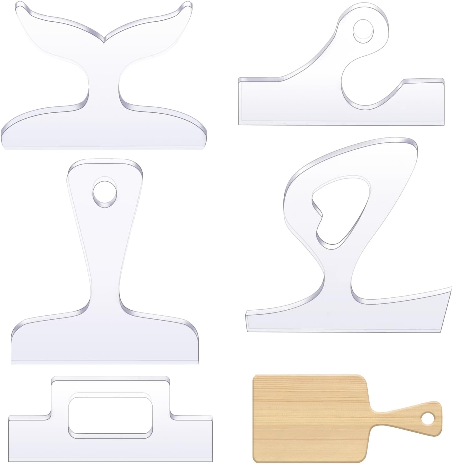 Amazon.com: 4 Pcs Router Templates Charcuterie Board Template Clear ...