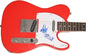 Amazon.com: Travis Barker & Mark Hoppus Signed Autograph Full Size Red ...