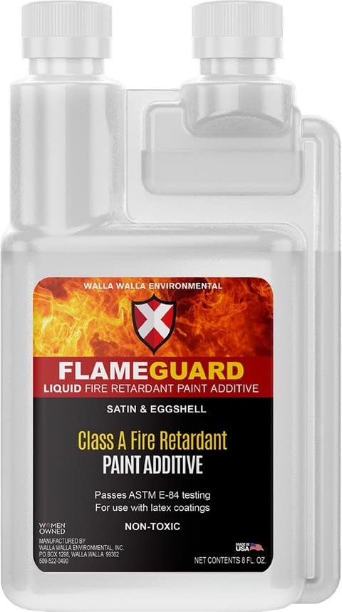 Amazon.com: Flame Guard Liquid Fire Retardant 8oz Paint Additive Treats ...