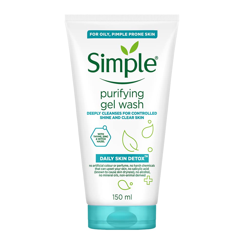 Amazon.com : Simple Daily Skin Detox Purifying Facial Wash, 150ml ...
