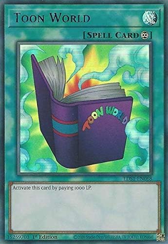 Amazon.com: Toon World (alternate art) (Blue) - LDS1-EN068 - Ultra Rare ...