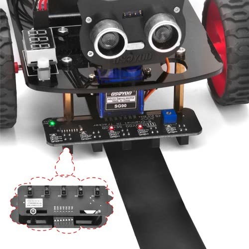 Snapklik.com : OSOYOO Infrared Line Tracking Sensor Module + 7 Pin 25cm ...