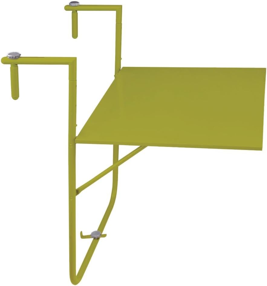 Amazon.com: Esschert Design USA BL024 Hanging Railing Shelf, Green ...