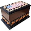 Amazon.com: Urns for Ashes - Patriotic Cremation Urn with American Flag ...