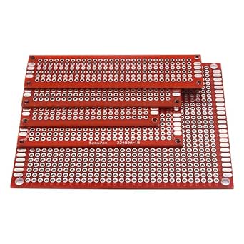 Red5Pcs/Lot 6 Color 2X8/3X7/4X6/5X7/7X9Cm Double Side Prototype DIY ...
