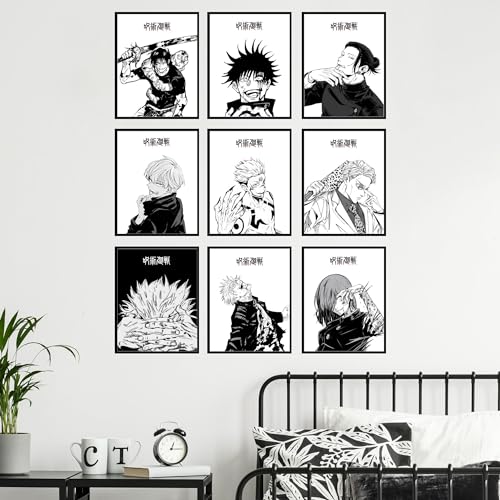 Bigwig Prints Jujutsu Kaisen Lot de 9 affiches – Manga Art Mur d'anime ...