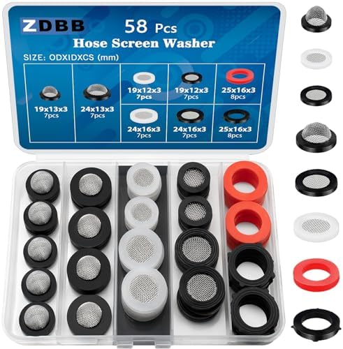 Amazon.com : PAGOW 20 Pcs Hose Filter Washers, Stainless Steel Hose ...