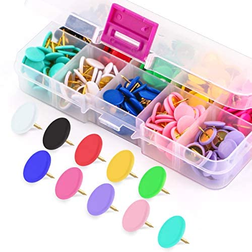 Snapklik.com : Colors Thumb Tacks 300-count, Colors Plastic Roundness ...
